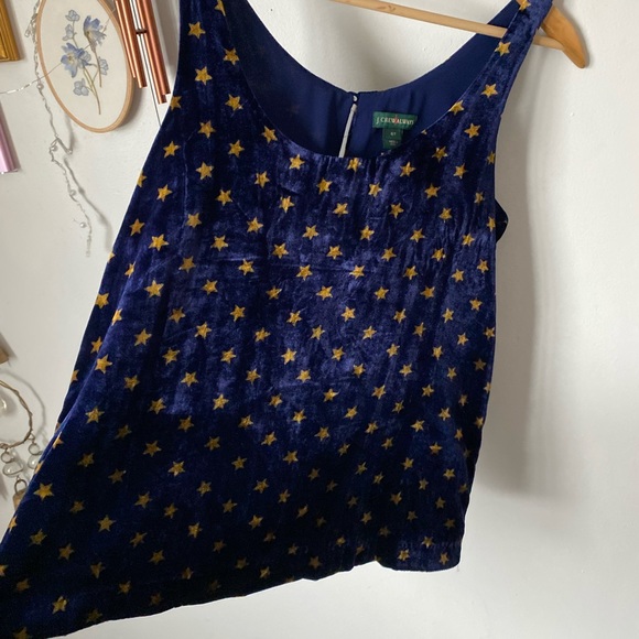 Tops | Starry Night Velvet Tank | Poshmark